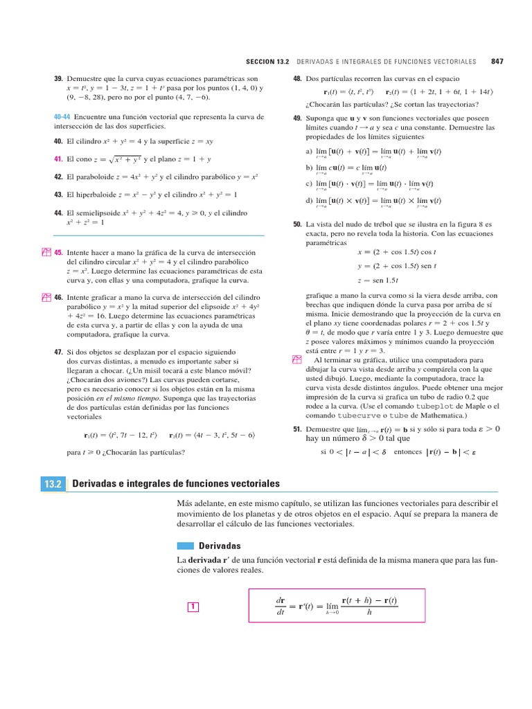 2-Derivadas e Integrales | PDF | Vector Euclidiano | Integral
