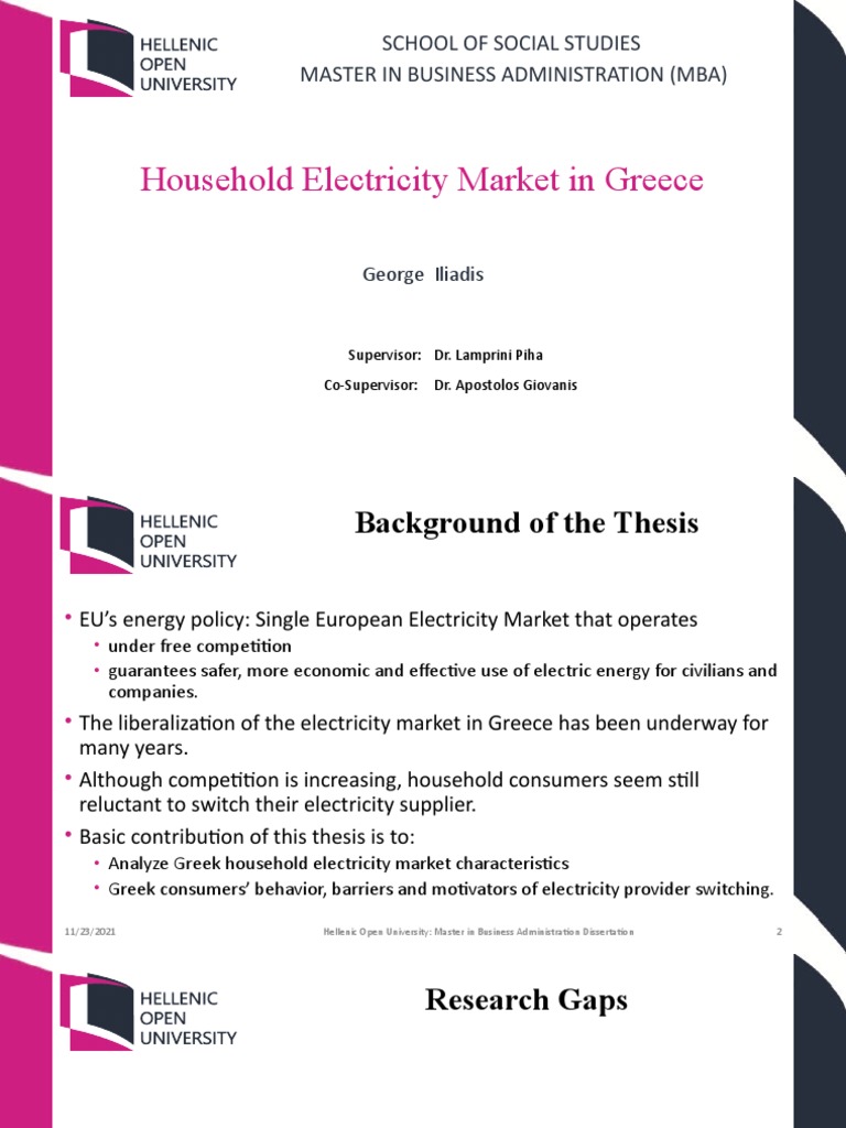 Iliadis MBA Thesis Presentation | PDF | Survey Methodology | Market ...