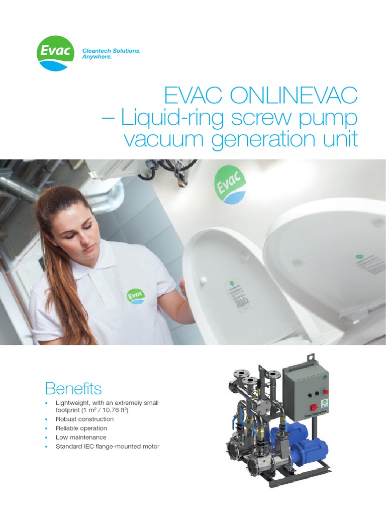 Evac Onlinevac - Liquid-Ring Screw Pump Vacuum Generation Unit | PDF ...