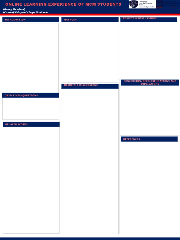 Mini-Research Poster Template | PDF