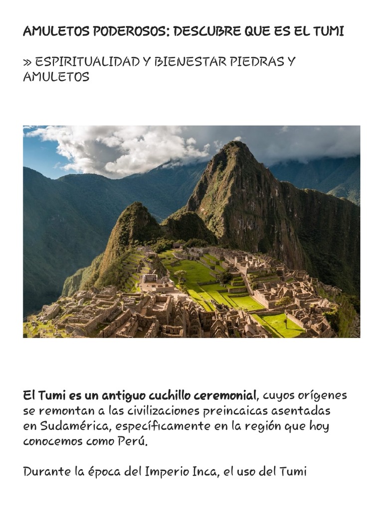Tumii | PDF | Imperio Inca | Cuchillo