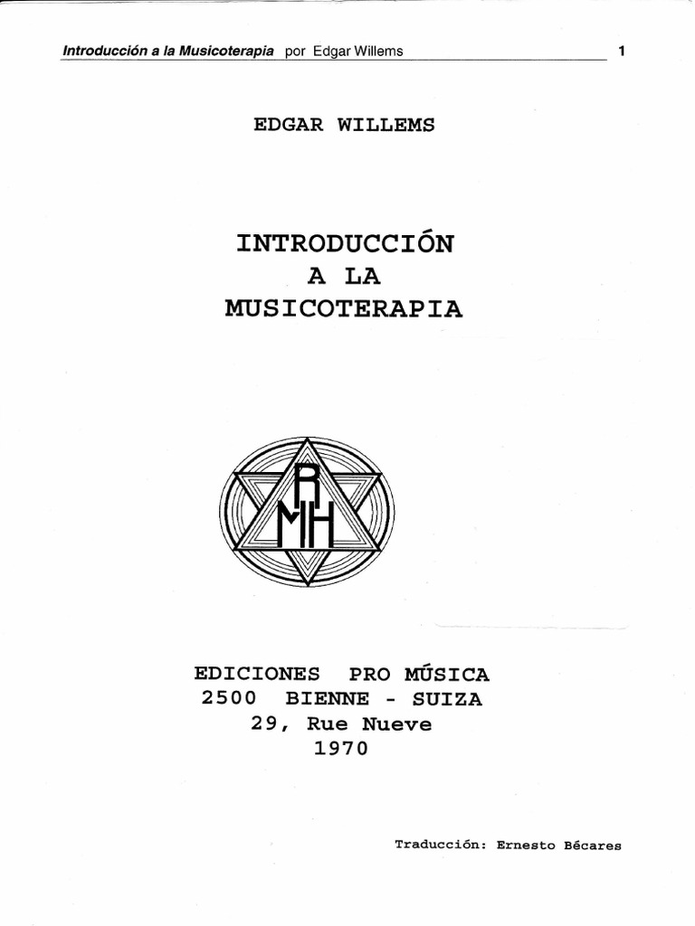 Introducción A La Musicoterapia - Edgar Willems | PDF | Ritmo | Sonido