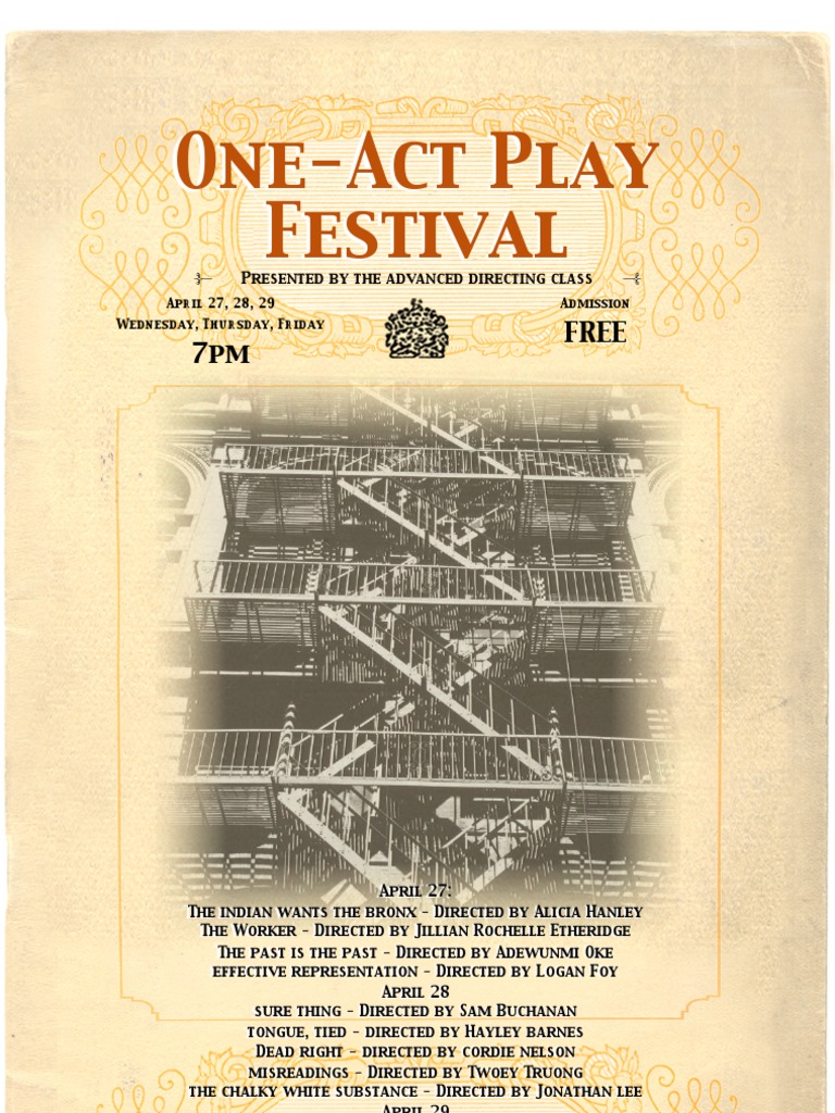 One Act Play Festival 2011 | PDF