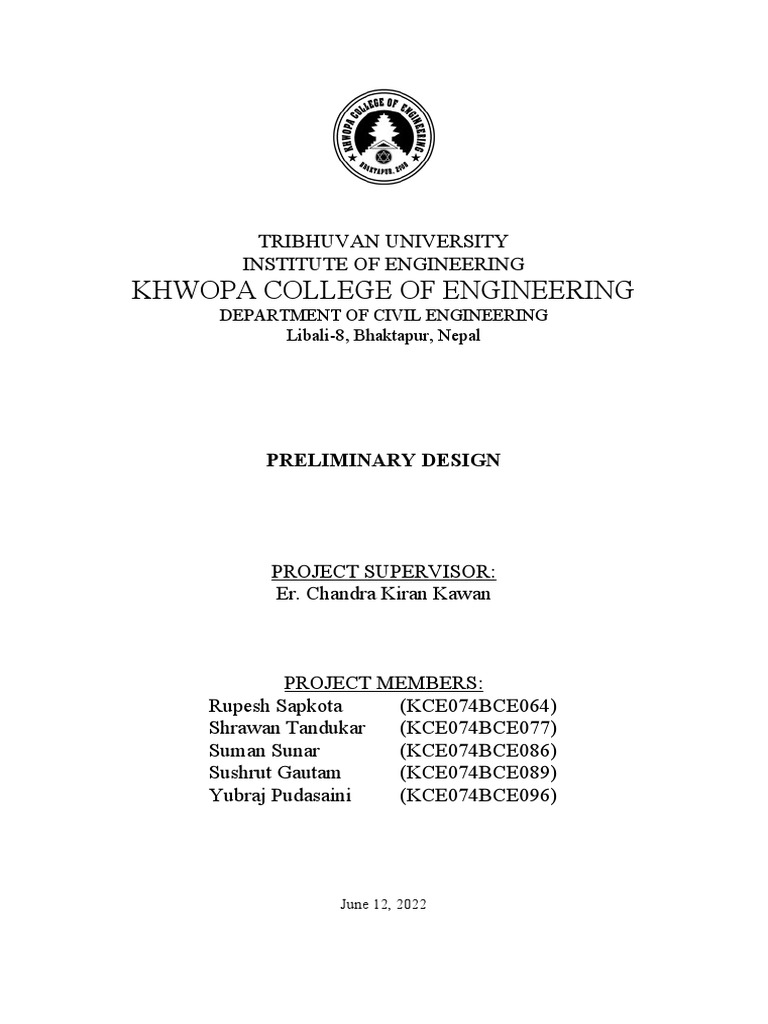 Preliminary Design | PDF | Wall | Beam (Structure)