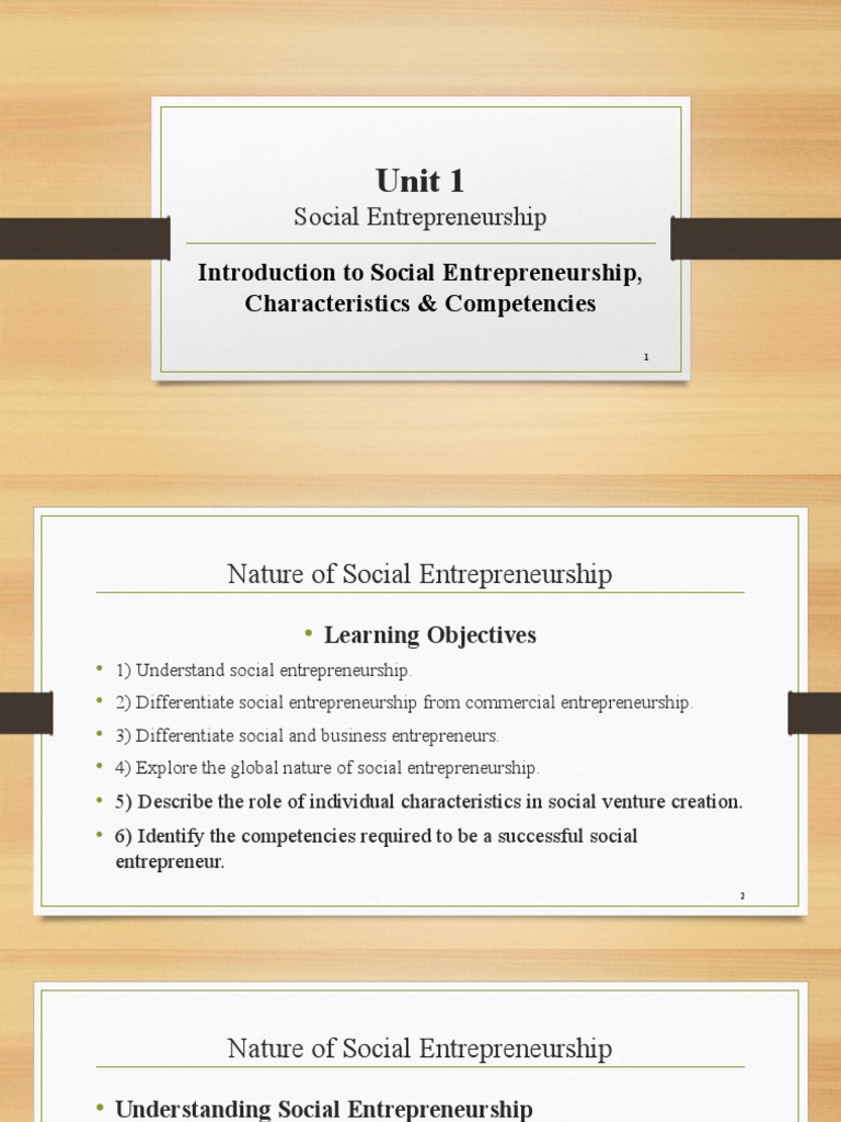 Understanding Social Entrepreneurship | PDF | Entrepreneurship | Social ...