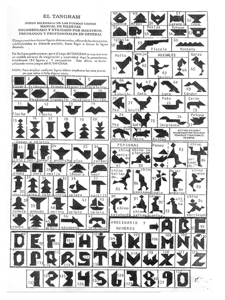 Tangram ABC y Números | PDF