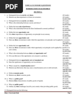 Economics Scenario Questions for S.5 | PDF | Economics | Economic System
