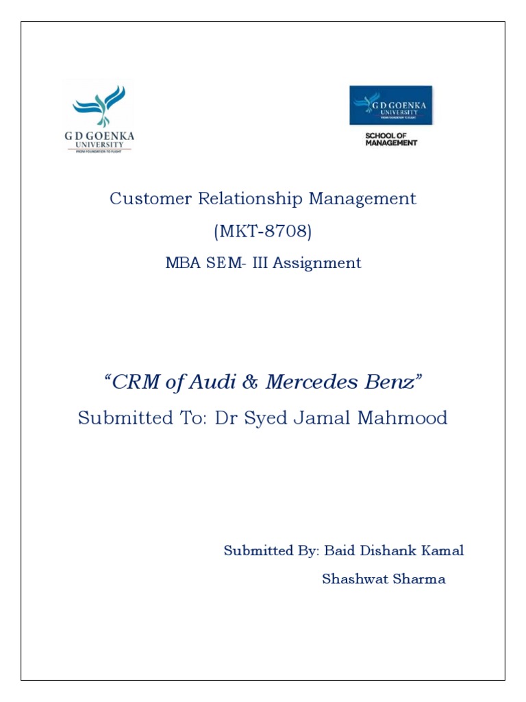 Mercedes-Benz CRM Strategy Analysis | PDF | Mercedes Benz | Customer ...