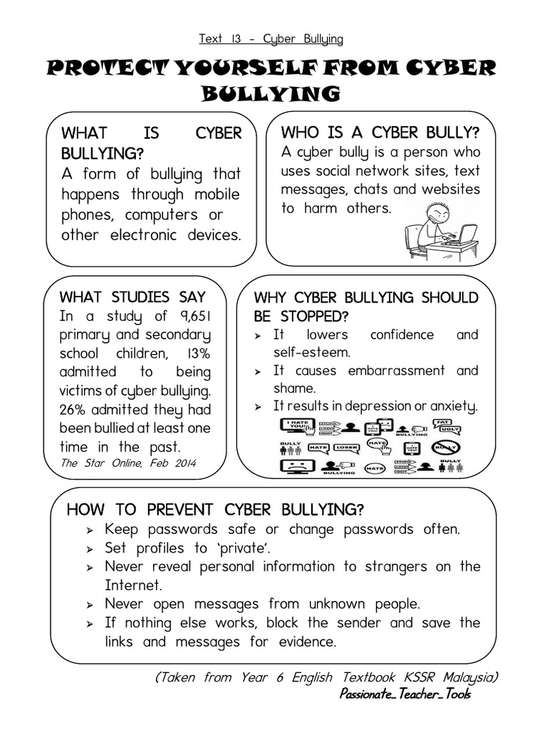 Text 13 Cyber Bullying | PDF | Cyberbullying | Bullying