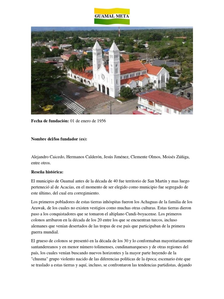 Info Guamal Meta | PDF | Geografía Física | Ciencias de la Tierra