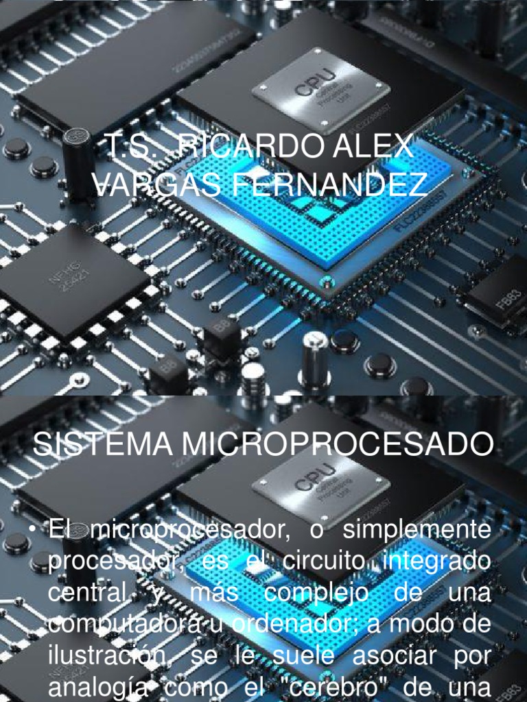 Estructura de Un Sistema Microprocesado | PDF | Microprocesador ...