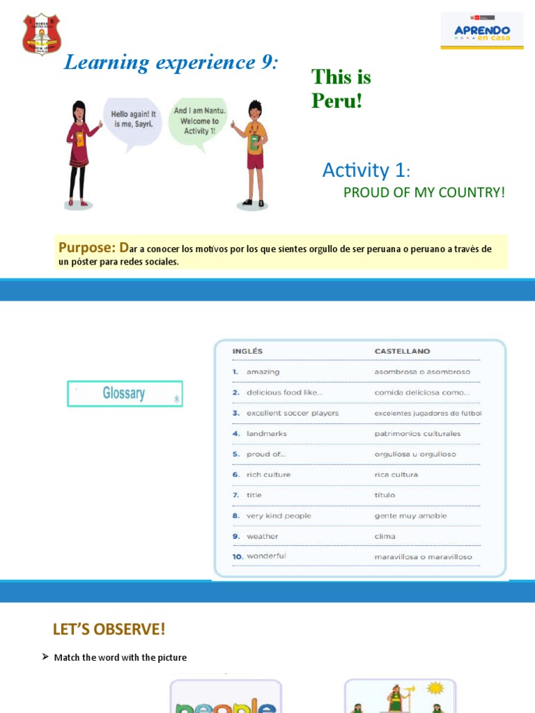Learning Experience 9:: This Is Peru! | PDF