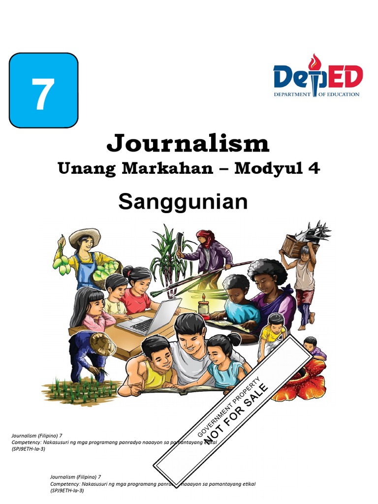 SPJ Journalism Filipino 7 Module 4 | PDF