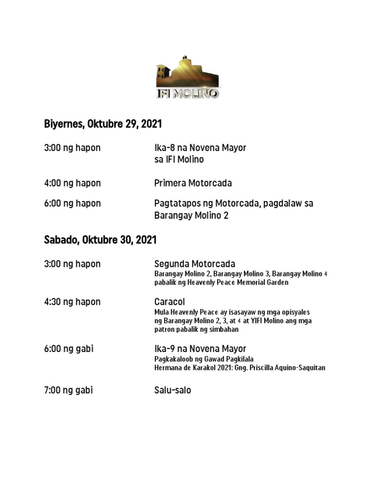 Revised Program Fiesta 2021 | PDF