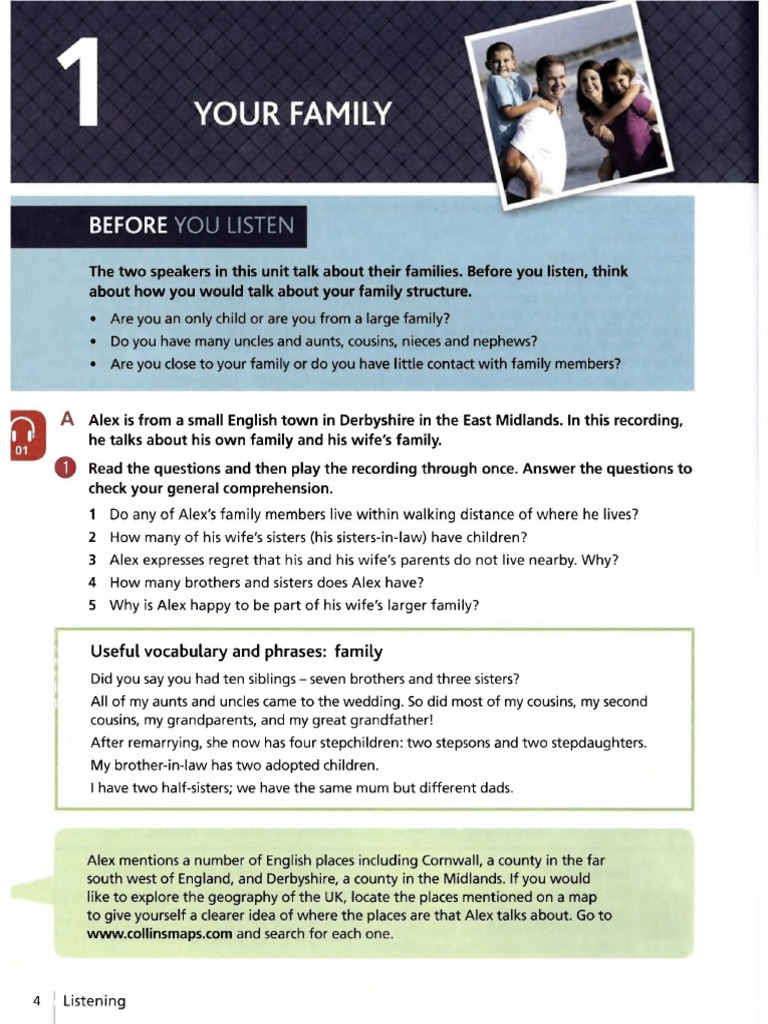 English For Life - Listening B1+ Intermediate | PDF | Grandparent ...