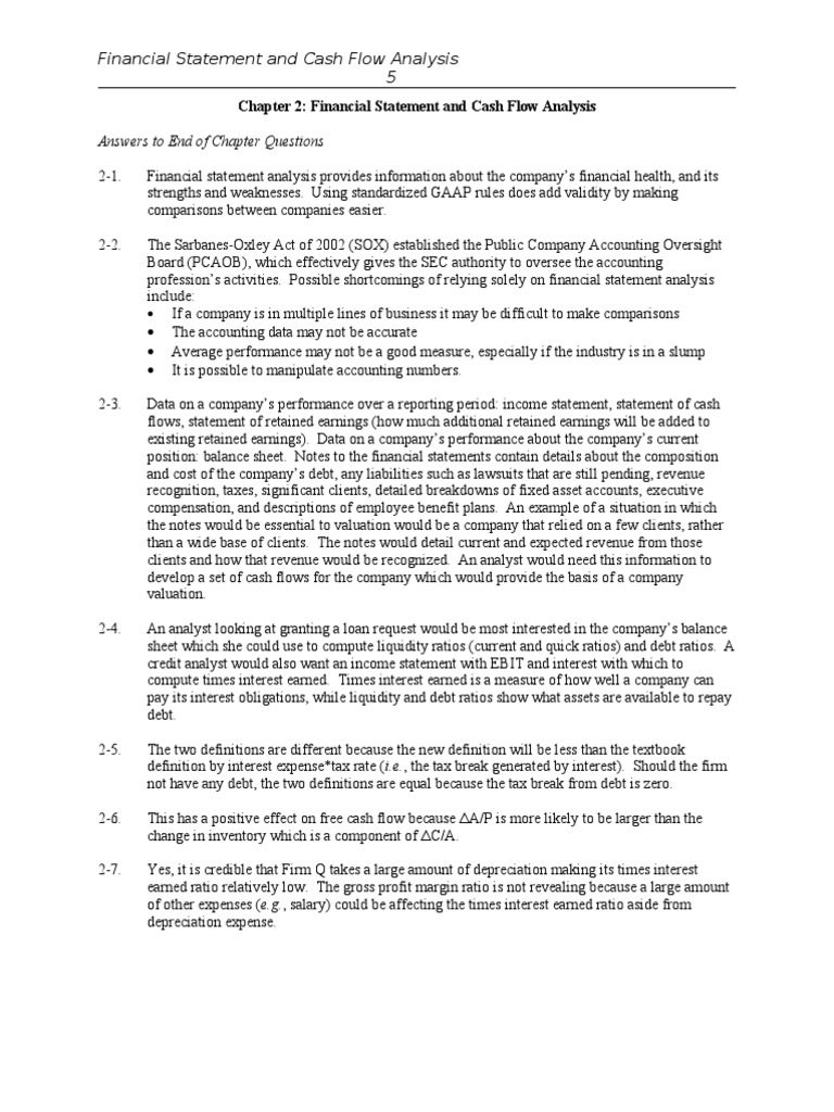 Financial Statement & Cash Flow Insights | PDF | Revenue | Retained ...