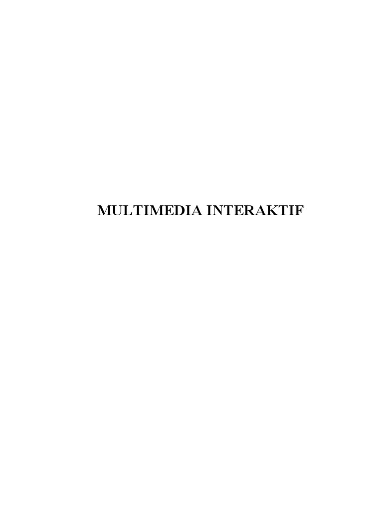 Multimedia Interaktif | PDF