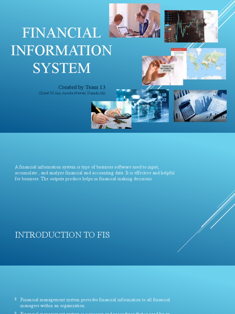 Financial Information System | PDF | Expense | Budget