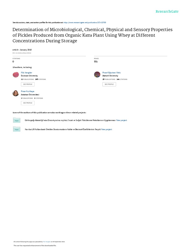 Pickles | PDF | Colony Forming Unit | Pickling