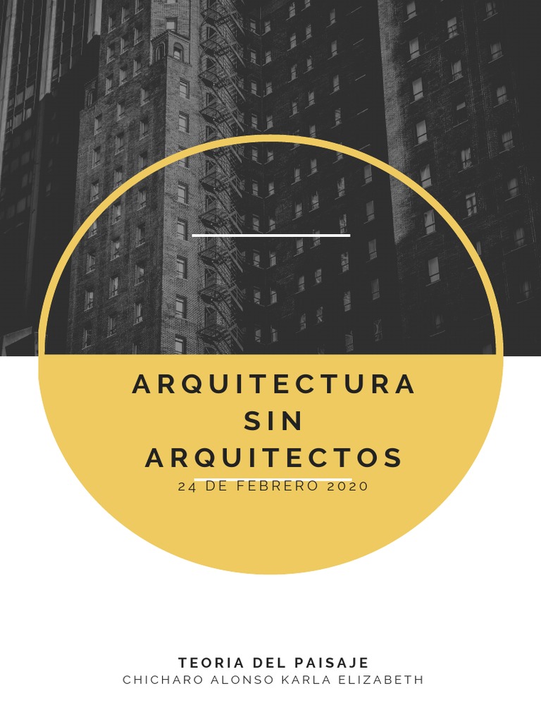 Arquitectura Sin Arquitectos | Descargar gratis PDF | Arquitecto | Belleza