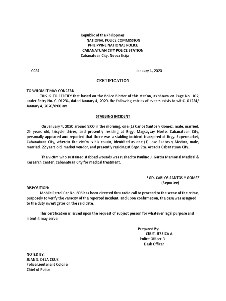 Philippine National Police Cabanatuan City Police Station | PDF