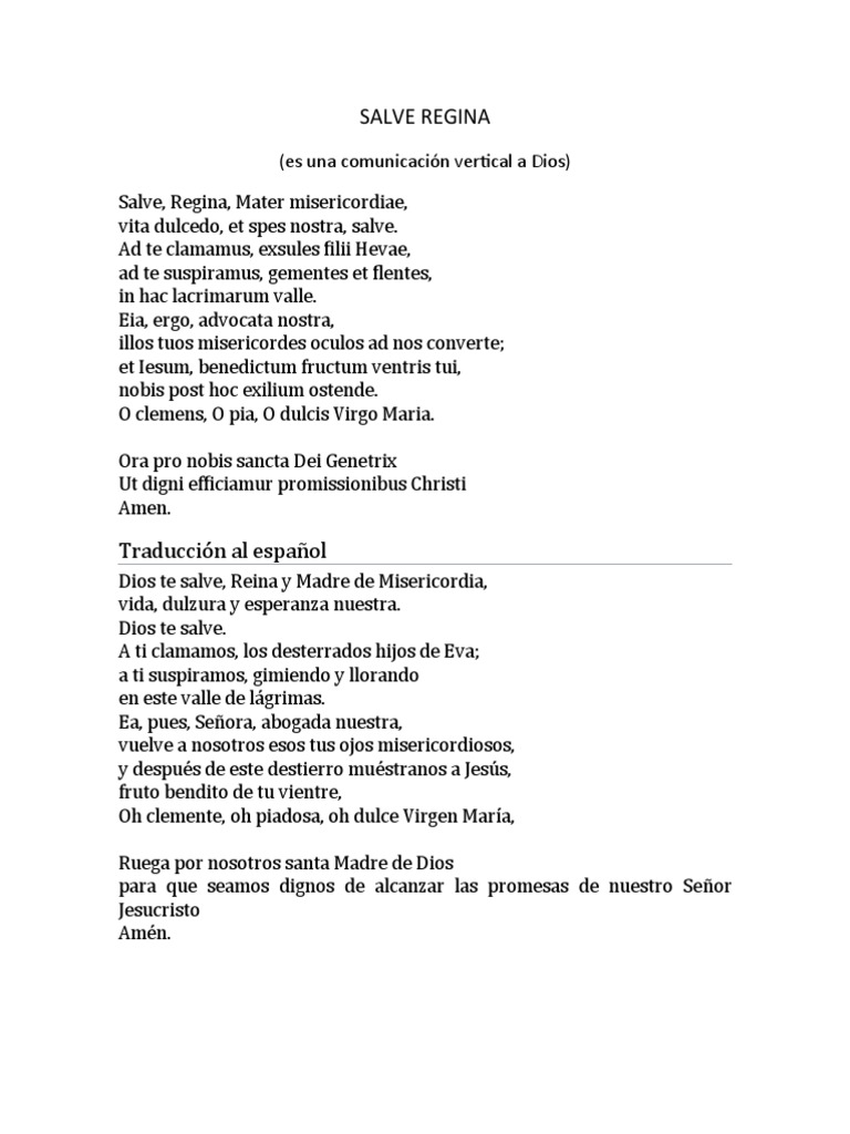Salve Regina | PDF