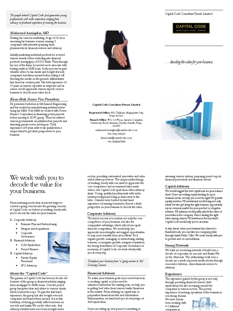 Capital Code: Business Value Decoding | PDF | Mergers And Acquisitions ...
