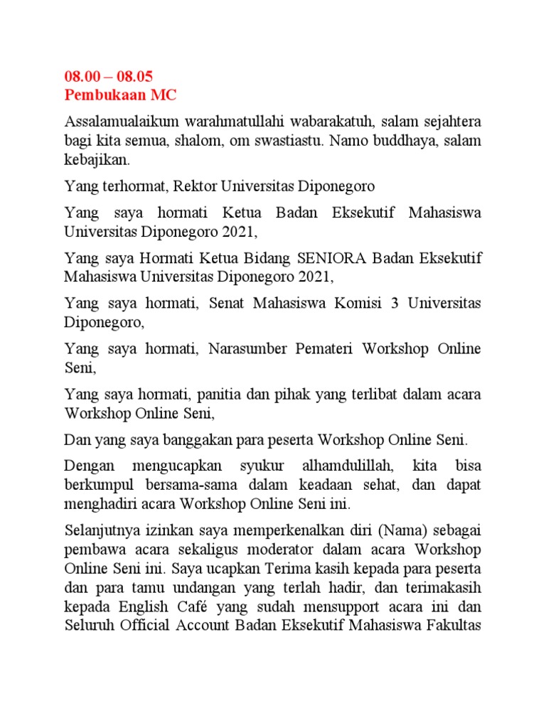 Revisi Text Moderator Worksho | PDF