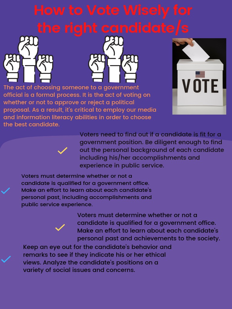 How To Vote Wisely For The Right Candidate | PDF