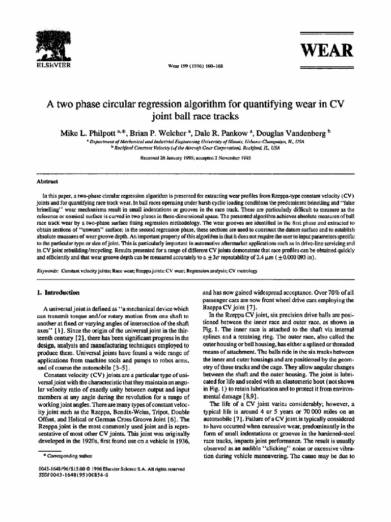 Philpott 1996 | PDF | Wear | Bearing (Mechanical)
