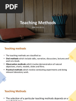 Methods of Teaching | PDF | Teaching Method | Lecture