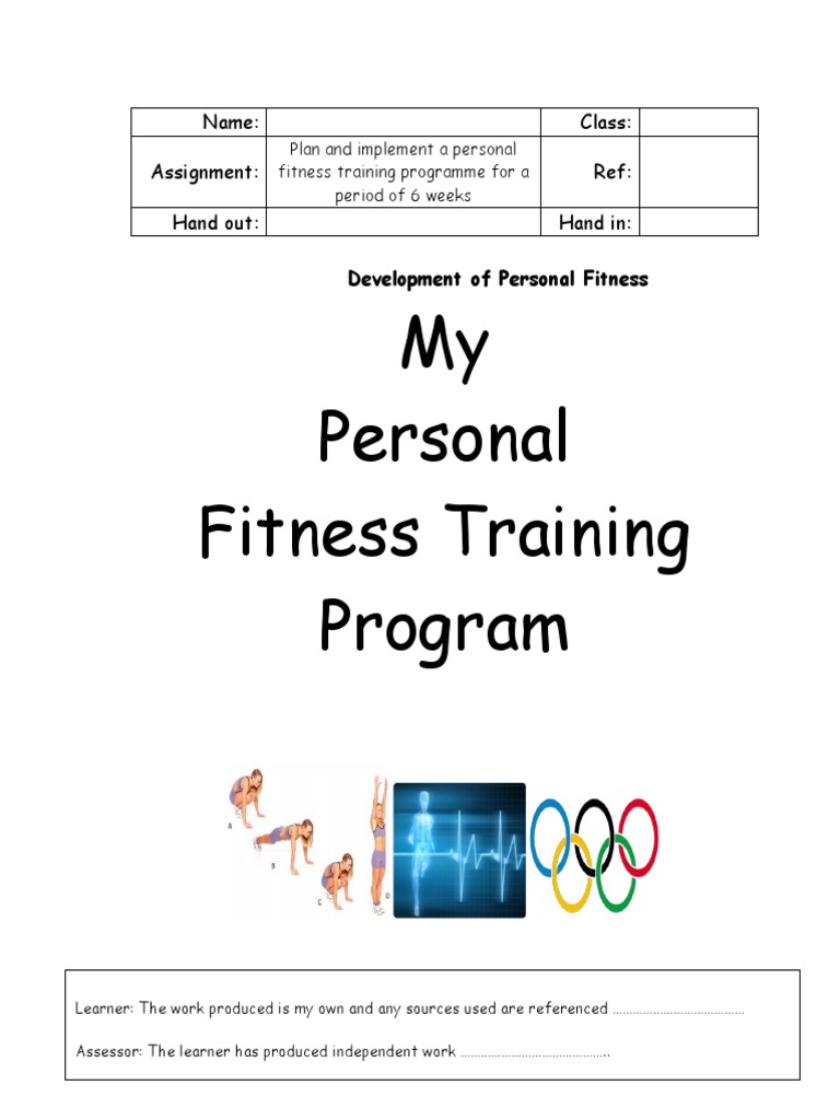 Personal Fitness Training Program Guide | PDF | Physical Fitness | Diet ...