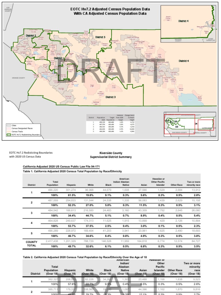 Riverside County Board of Supervisors Map H | PDF | Race And Ethnicity ...