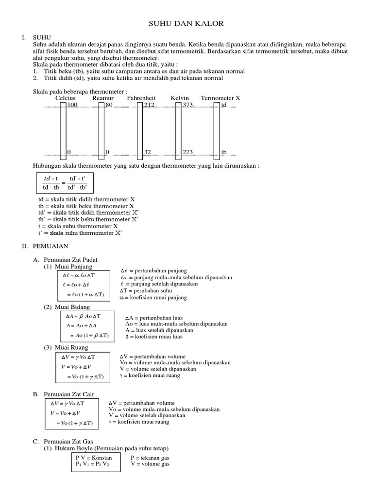 Suhu Dan Kalor | PDF