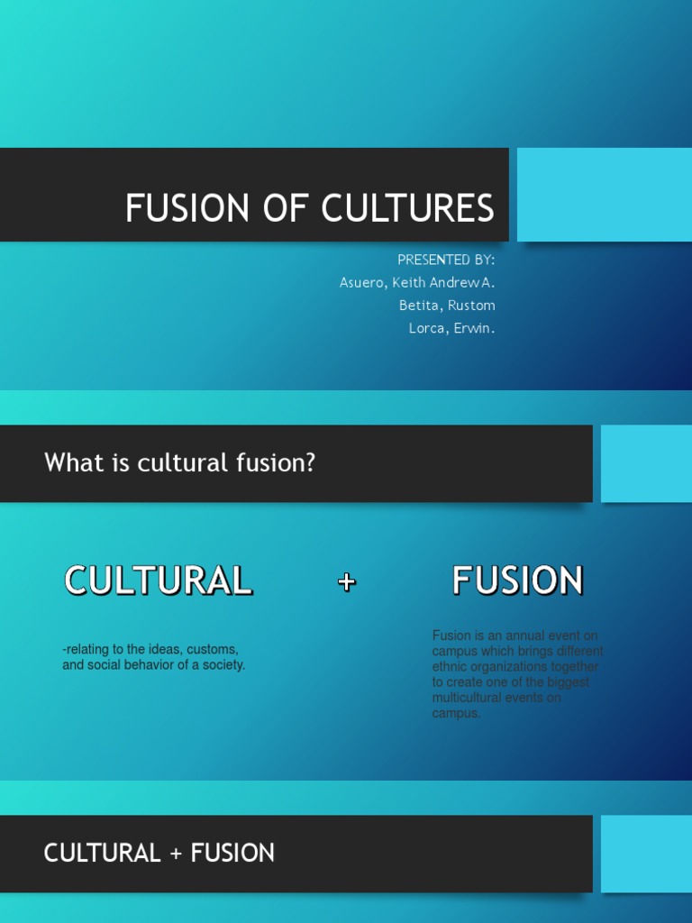 1 Fusion of Cultures | PDF | Philippines