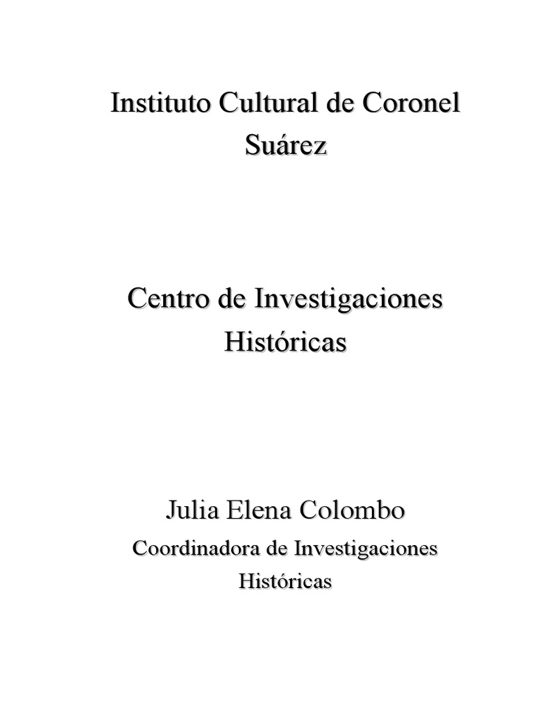 Quién Fue El Coronel Suárez | PDF | Militar