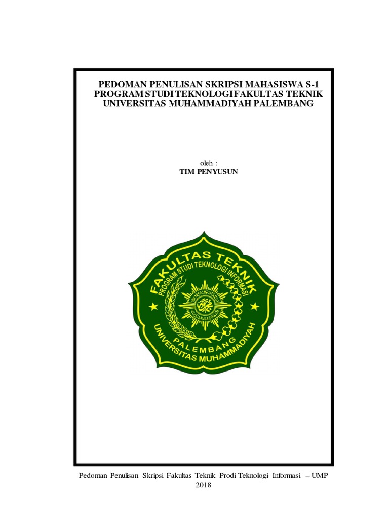 Pedoman Penulisan Tugas Akhir Teknologi Informasi-1 | PDF