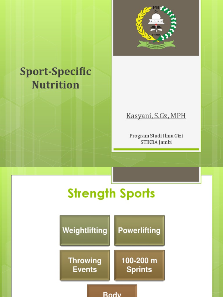Sport-Specific Nutrition Strategies | PDF