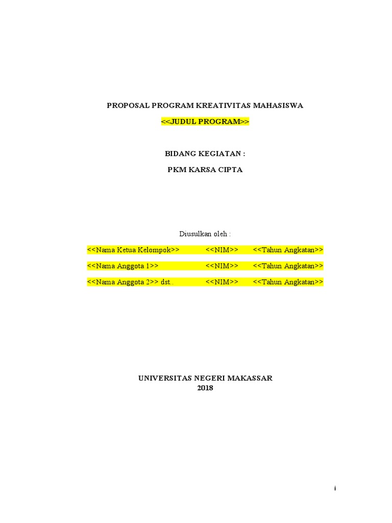 Template PKM KC | PDF