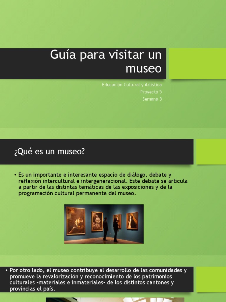 Guía para Visitar Un Museo ECA Proyecto 5 Semana 3 | Descargar gratis ...