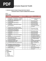 Mengembangkan Instrumen Supervisi Tenaga Kependidikan | PDF