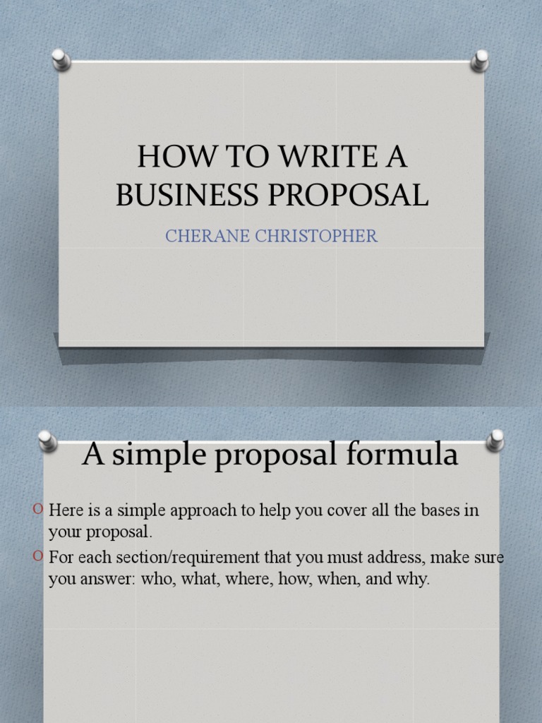 How To Write A Business Proposal | PDF | Times New Roman | Communication