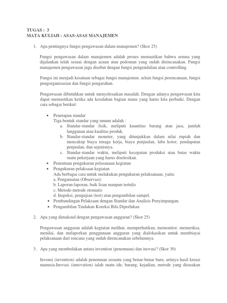 Tugas 3 Sesi 7 | PDF | Bisnis