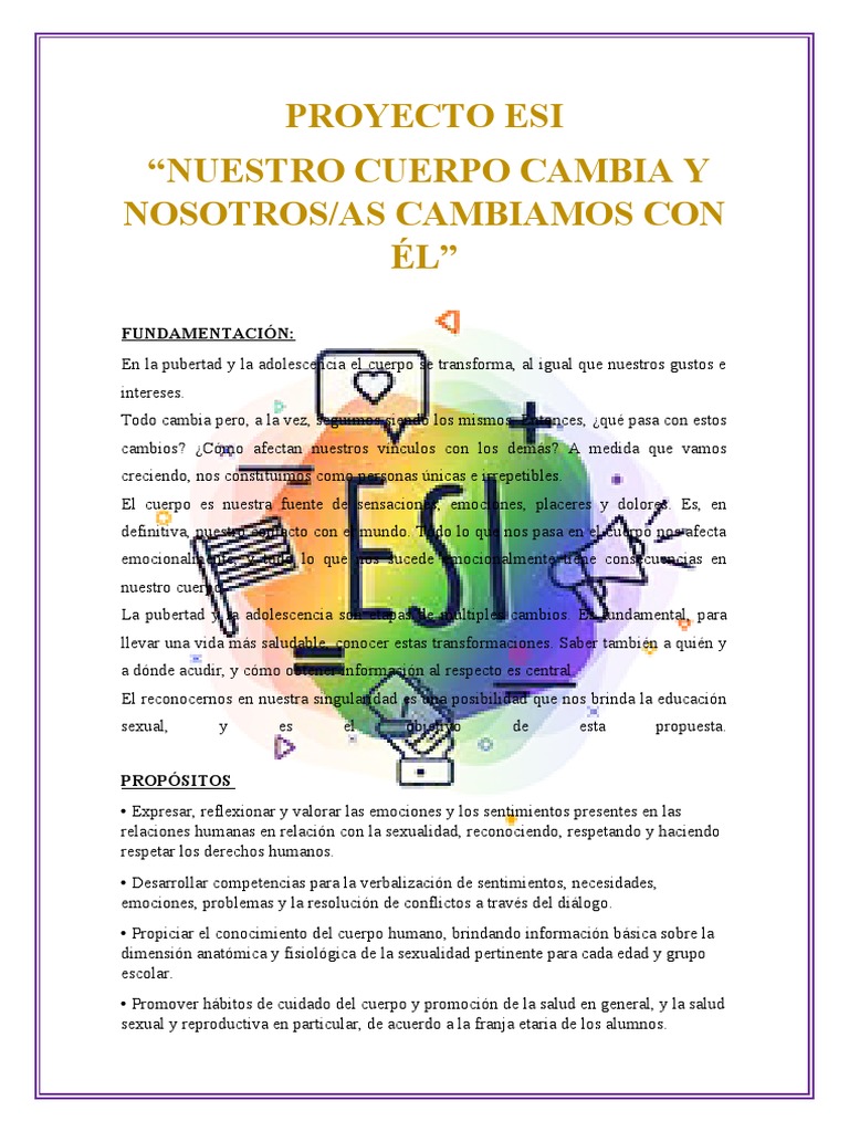 Proyecto Esi | PDF | Las emociones | Adolescencia