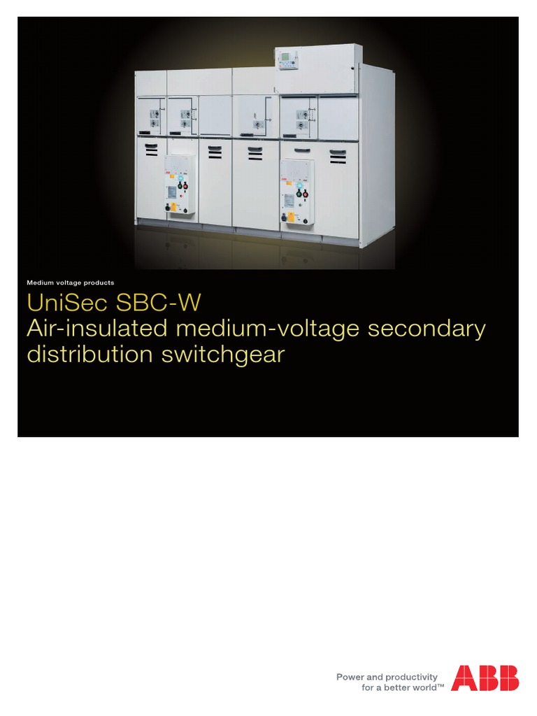 Unisec SBC-W: Air-Insulated Medium-Voltage Secondary Distribution ...