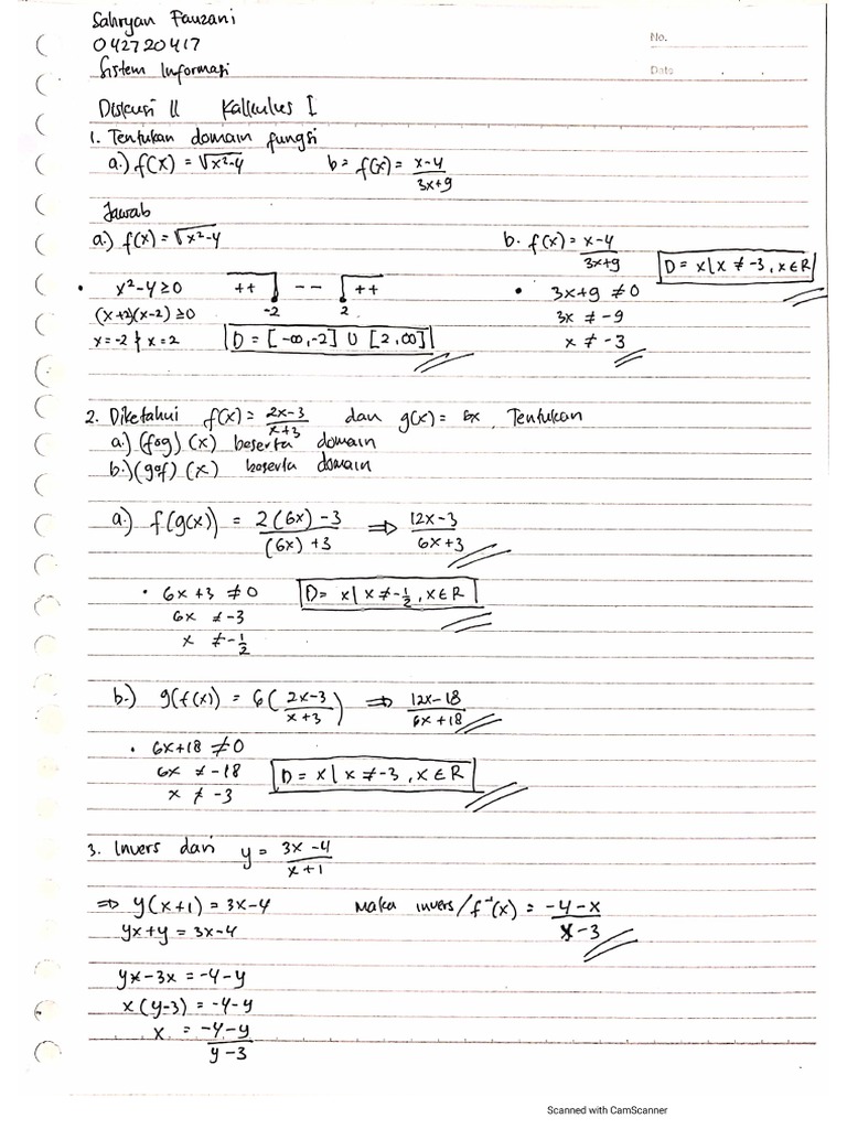 Diskusi 2 Kalkulus 1 UT | PDF