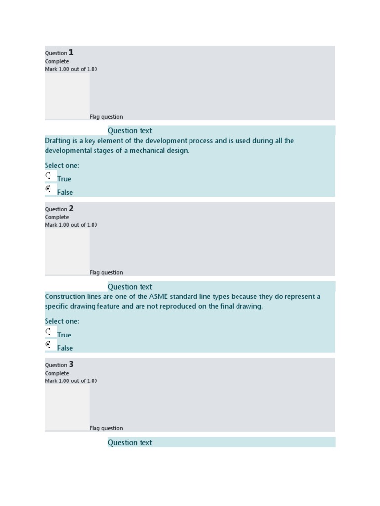 Computer Aided Drafting Prelim Exam | PDF | Technical Drawing | Drawing