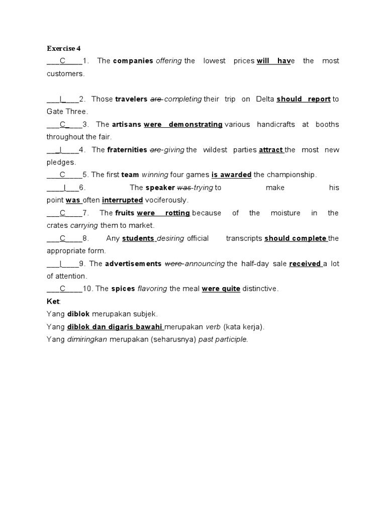 Bahasa Inggris Exercise 4-ToEFL Exercise (Skills 1-5) | PDF