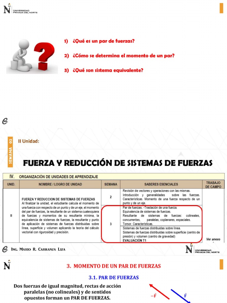 03 - Momento Par y Sistemas Equivalentes | PDF