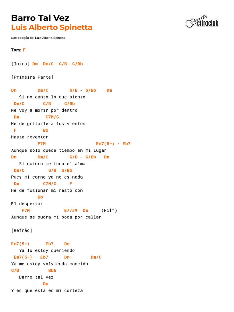 Luis Alberto Spinetta - Barro Tal Vez | PDF | Álbumes | Música grabada